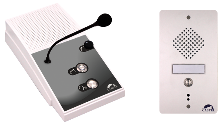 KIT INTERPHONE DE GUICHET PLATINE AV - Castel, communication et sécurité